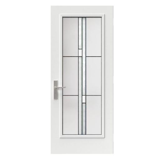 Pre-Hung Fiberglass Smooth w/Aspire Glass Insert 1-3/4" Plastpro FL#17 ...